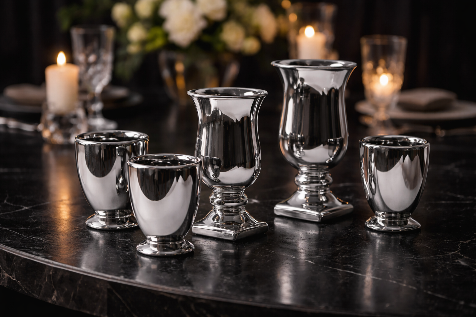 Silver Pots - Deco Collection