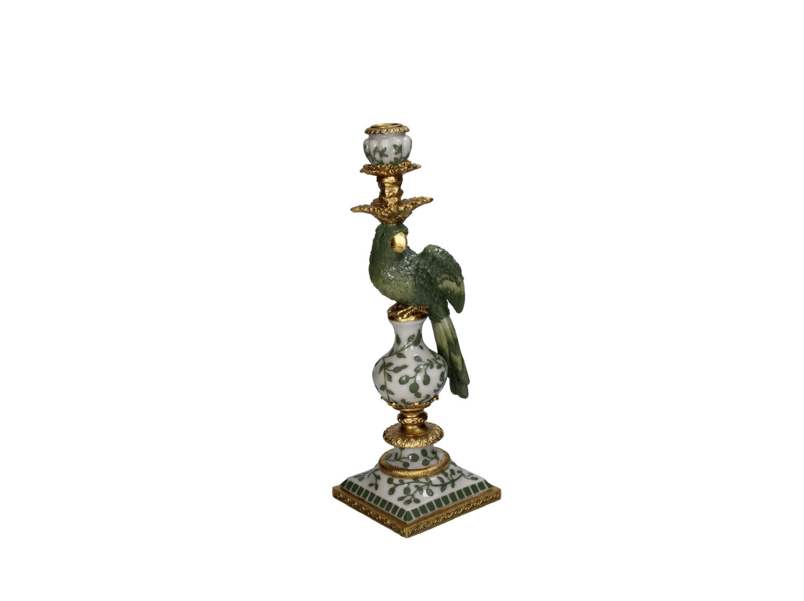 Green Parrot Candlestick - Deco Collection